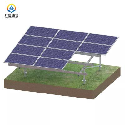 China 10 To 60 Degree Solar Panel Steel Structure Support 80ft Height for sale