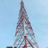 China Square Design 45m Telecommunication Mobile Tower 4 Legged Tube for sale