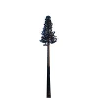 China Network Antenna Steel Monopole Cellular Tree Towers 40m Height 250 km/h for sale