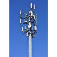 China Monopole Antenna Communication Steel Tower 30-35 Meter DIN933 for sale
