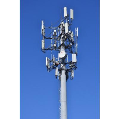 China Monopole Antenna Communication Steel Tower 30-35 Meter DIN933 for sale