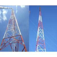 China 3 Legged Angular Lattice Tower Hot Deep Galvanization Radio Broadcasting for sale