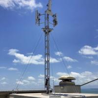 China Galvanized Steel Roof Top Tower 15m GSM MW Signal Transmission for sale