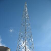 China 45m 4 Legs Angle Lattice Steel Tower Wind Load 160kmph For Mobile Antenna for sale