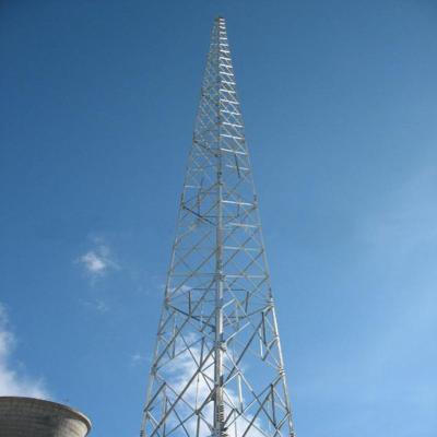 China 45m 4 Legs Angle Lattice Steel Tower Wind Load 160kmph For Mobile Antenna for sale