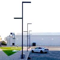 China Galvanized Steel Tubular Swaged Tapered Street Light Pole 6-18m For Roadway Lighting for sale
