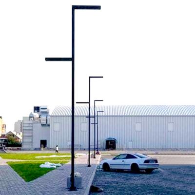 China Galvanized Steel Tubular Swaged Tapered Street Light Pole 6-18m For Roadway Lighting for sale