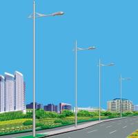 China 8m Conical Or Octagonal Steel Street Light Pole Customized To Lighting Solutions for sale