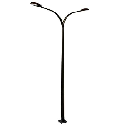 China Q235B Dual Arm Brackets Galvanized Steel Light Pole 18m 20 Years Lifespan for sale