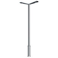 China 6m Galvanized Steel Light Pole Color powder coating Weather Resistance for sale