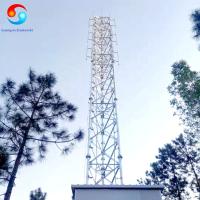 China Hot Dip Galvanizing Telecom steel Tower With Seismic Resistance ≥8° for sale