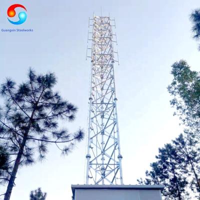 China Hot Dip Galvanizing Telecom steel Tower With Seismic Resistance ≥8° for sale