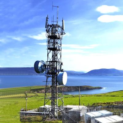 China 60m Greenfield Galvanized Steel Telecom Towers For Mobile Networking 5G Station for sale