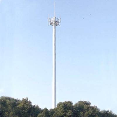 China Galvanized Steel Monopole Communication Tower 50-500 Feet Height for sale