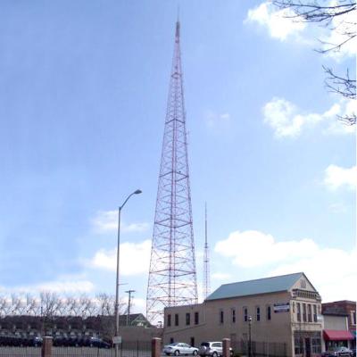 China 30m To 100m High Mast Pylon Communication Lattice Tower Hot Dipped Galvanization for sale