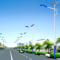 China 12000lm 6m To 12m Galvanised Steel Street Light Pole With Base Plate 3 Years Warranty for sale