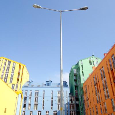 China Double Arms LED Light Pole For High Standard Roadway Lighting for sale