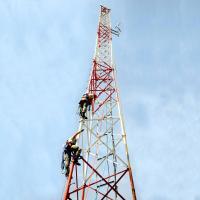 China CO2 Welding Transmission Steel Tower GB/T2694-2010 Standard Sand Blasting for sale