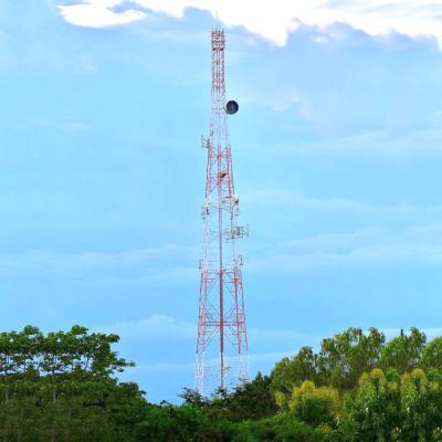 China Free Standing Self - Supporting Lattice Tower CO2 Welding Greenfield Tower for sale