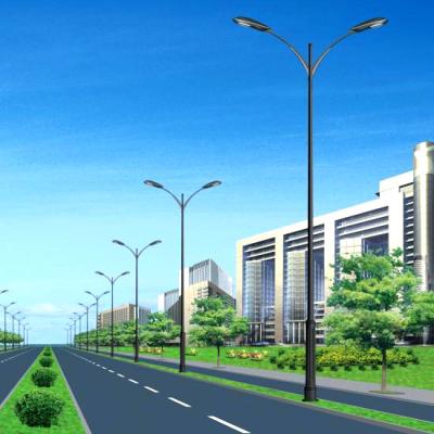 China Tapered Conical Or Octagonal Street Light Pole Galvanized Steel for Residential for sale