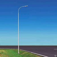 China Tubular Steel Tapered Conical Or Octagonal Street Light Poles 6m To 12m for sale