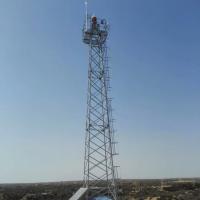 China BTS Cellular Signal Transmission Tower  Steel Four Legs Lattice Mast for sale