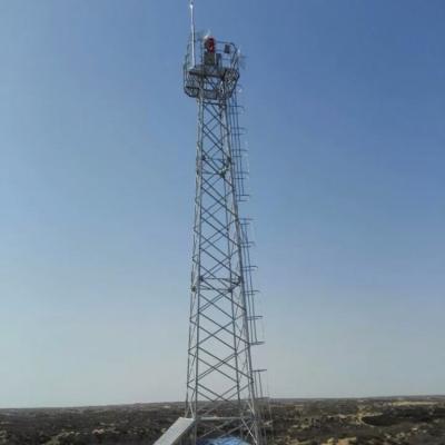 China BTS Cellular Signal Transmission Tower  Steel Four Legs Lattice Mast for sale