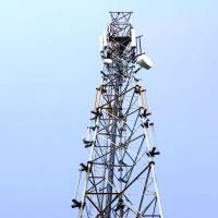 China Galvanized Steel Four Legs Lattice Mast BTS Cell Signal Transmission Tower for sale