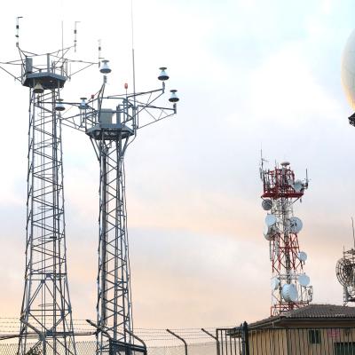 China 100-300 feet tall Galvanized Steel Self-support Lattice Tower for BTS Stations for sale