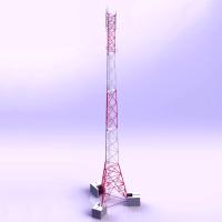 China 3-legged Free Standing Lattice Mast 30-60m Self-support Galvanized Steel Tower for sale