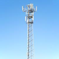 China High Quality 30-60m Self-support Galvanized Steel BTS Tower Bolted Installation for sale