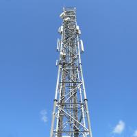 China 45 Self-support Galvanized Steel Mast Structure BTS Communication Lattice Tower for sale