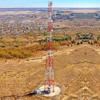 China 45 Self-support Galvanized Steel Mast Structure BTS Communication Lattice Tower for sale