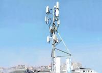 China Iso9001 Self Supporting Tripod Rooftop Cell Tower 15m Tv Transmitter Towers for sale