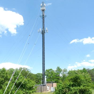 China High Mast 30m 60m Guyed Wire Telecom Steel Tower For Communication for sale
