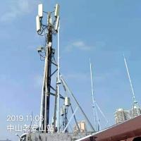 China 3 Legs Tripod Steel Rooftop Antenna Tower 15M Self Supporting Explosion Proof for sale