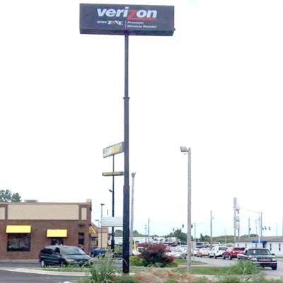 China Q235 Galvanized Led Display Steel Structure 35m advertising gantry frame for sale