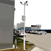 China 35m Galvanized Steel CCTV Camera Poles multi arms self supporting for sale