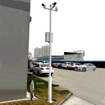 China 35m Galvanized Steel CCTV Camera Poles multi arms self supporting for sale