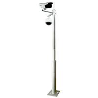 China 6m 20m Galvanized Steel Outdoor Security Camera Pole Low Carbon for sale