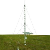 China 30m Telescopic Guyed Wire Towers Q345 Steel Tv Broadcast Towers for sale