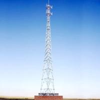 China 4-Legged Self Supporting Mobile Steel Tower 30m to 70m Hot Dip Galvanized Pole for sale