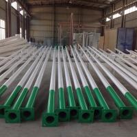 China Outdoor Steel Metal Solar LED Street Lighting Pole 3-12m Conical Octagonal for sale