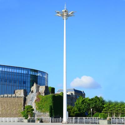China 15-35m High Mast Galvanized Steel Street Light Pole Wind Speed 260m/s for sale