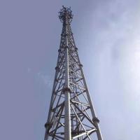 China Self Supporting Steel Lattice Telecom Antenna Tower 1.0kN/sqm Wind Load for sale
