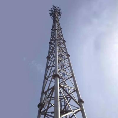 China Self Supporting Steel Lattice Telecom Antenna Tower 1.0kN/sqm Wind Load for sale