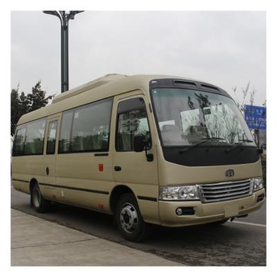 China 6m Diesel Coaster Bus with 19 Seats Euro 4 and Manual 5 Speed Transmission for sale