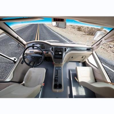 China 6m Length 19 Seater Diesel Engine Coaster Buses with Leaf Spring Suspension and Front Mounted Engine for sale