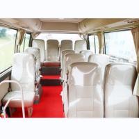 China 6m Length 19 Seater Diesel Engine Coaster Buses with Leaf Spring Suspension and Front Mounted Engine for sale