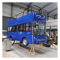 China Electric Double Decker Bus with 10 Climbing Ability, 125 Miles Range, and Lithium-ion Battery for Custom Golf Cart and Tourist Sightseeing for sale